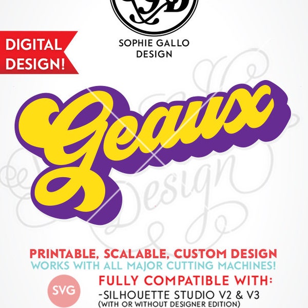 Geaux Svg - Etsy