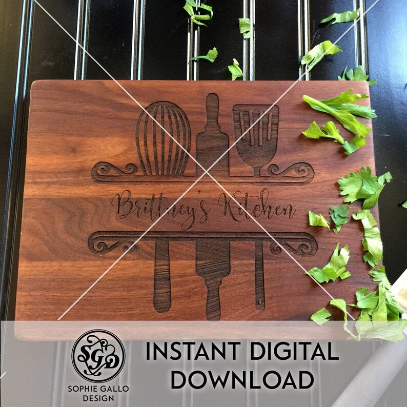 Kitchen Baking Monogram SVG DXF PNG Digital Download File - Etsy