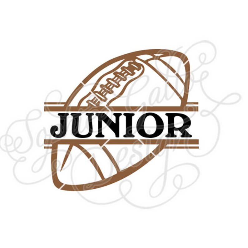 Football Monogram SVG PNG DXF Digital Download Files for | Etsy