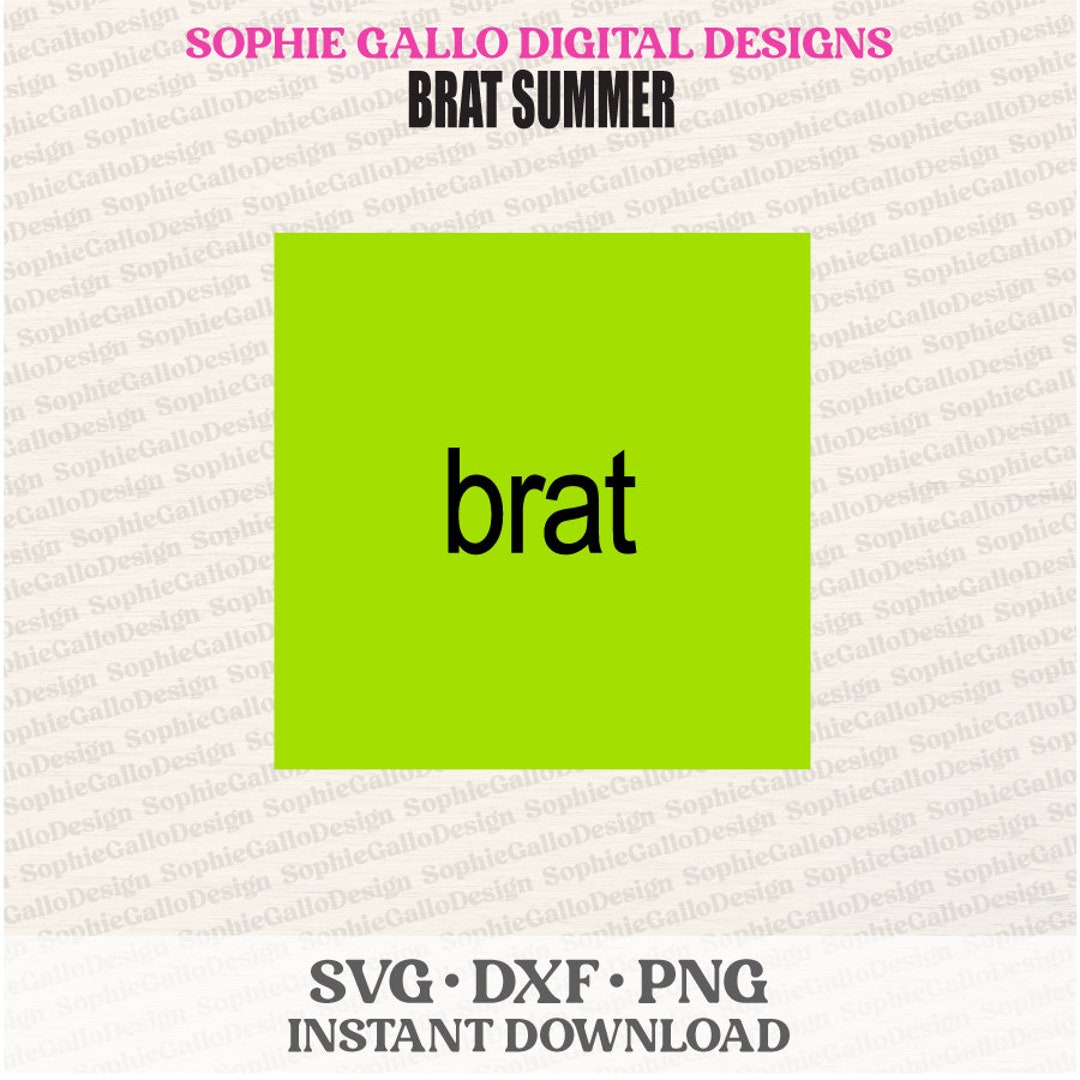 Brat Album Cover Charli Xcx Brat Summer Music Tshirt SVG, Dxf & PNG ...