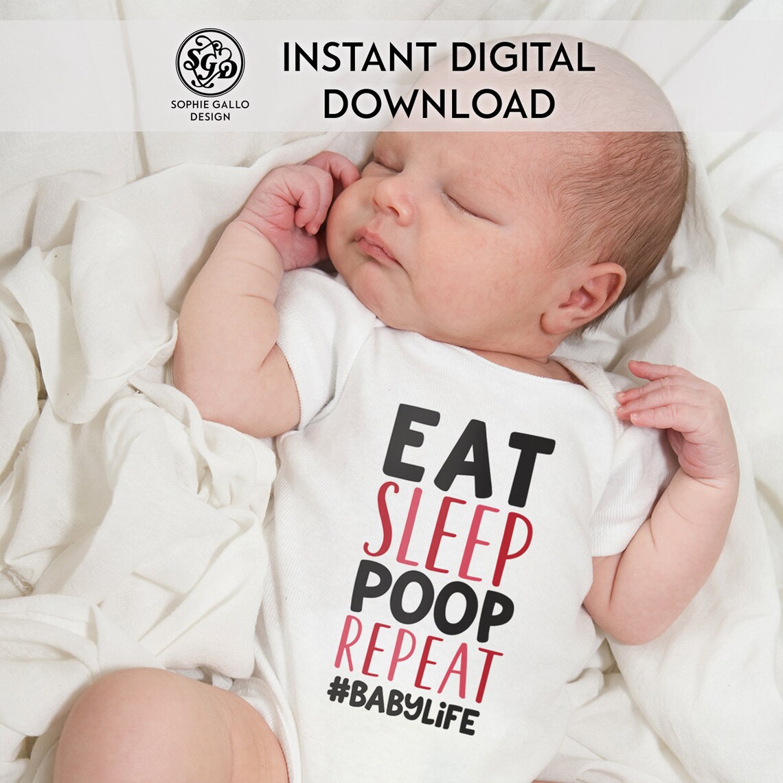 Eat Sleep Poop Repeat Quote SVG DXF PNG Digital Download Files | Etsy