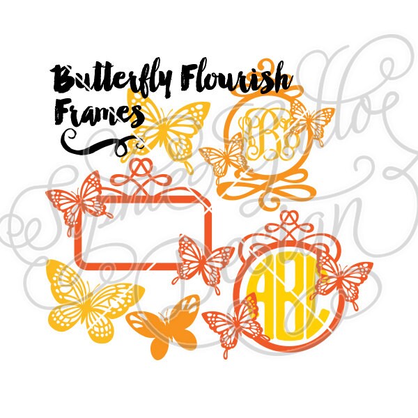 Butterfly Flourish - Etsy