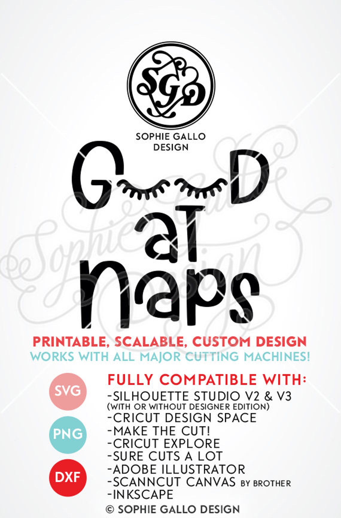 Good at Naps Quote SVG DXF PNG Digital Download Files for - Etsy