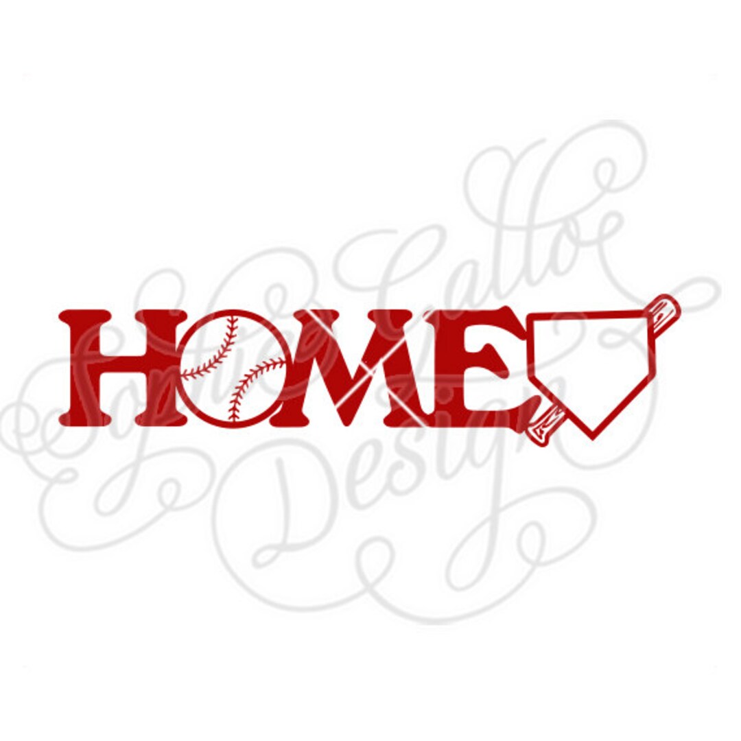 Home Base Title SVG DXF & PNG Digital Download Clipart Files - Etsy
