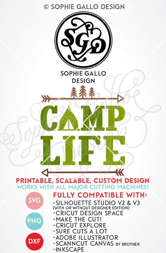 Camp Life Arrows SVG DXF PNG Digital Download Files for | Etsy
