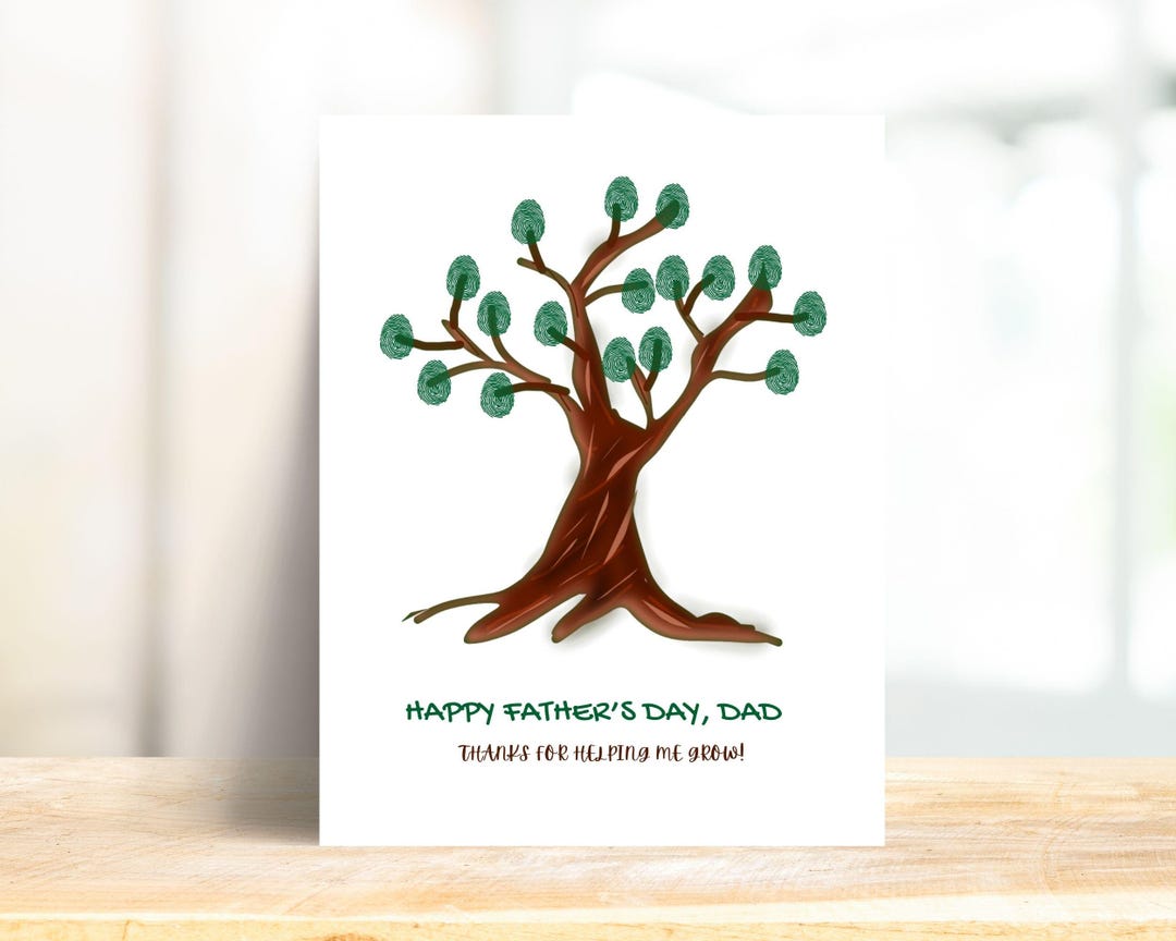 Fathers Day Fingerprint Craft-handmade Fathers Day Fingerprint Craft ...