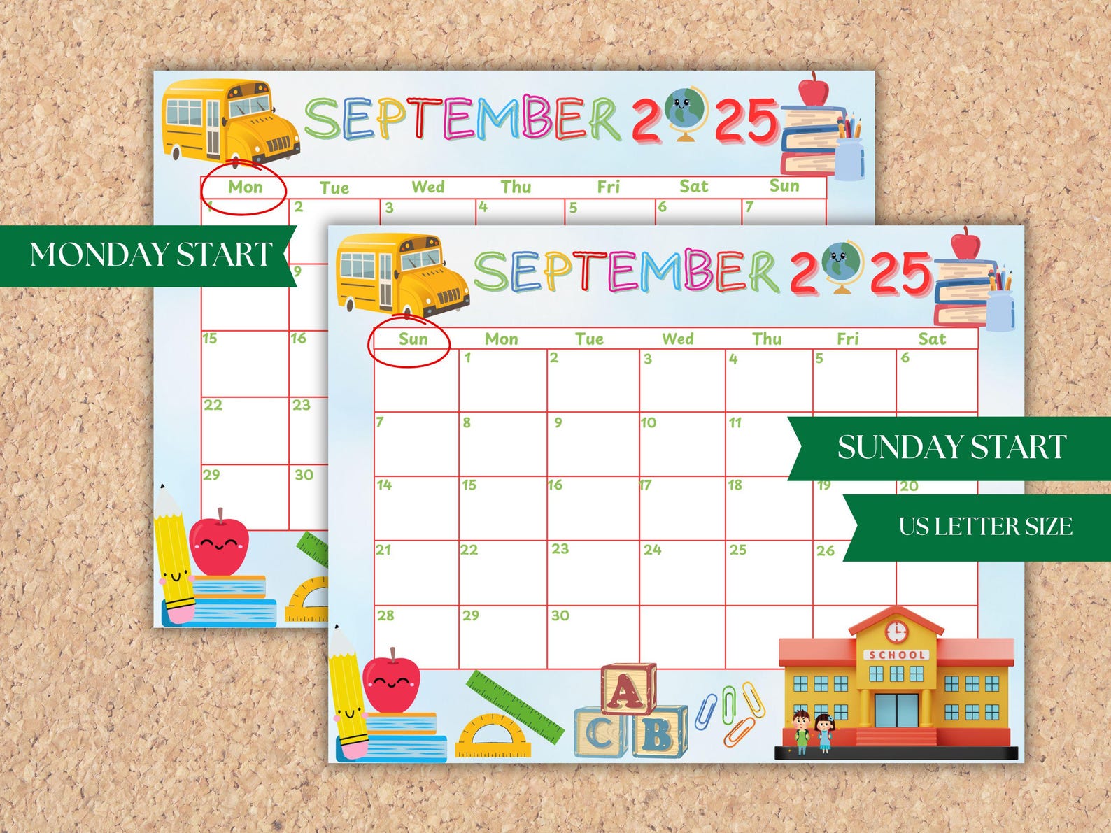Editable School Year Calendar July 2025-june 2026 | 12 Month Academic ...