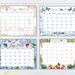 Editable 2026 Floral Calendar| Printable and Fillable - Etsy