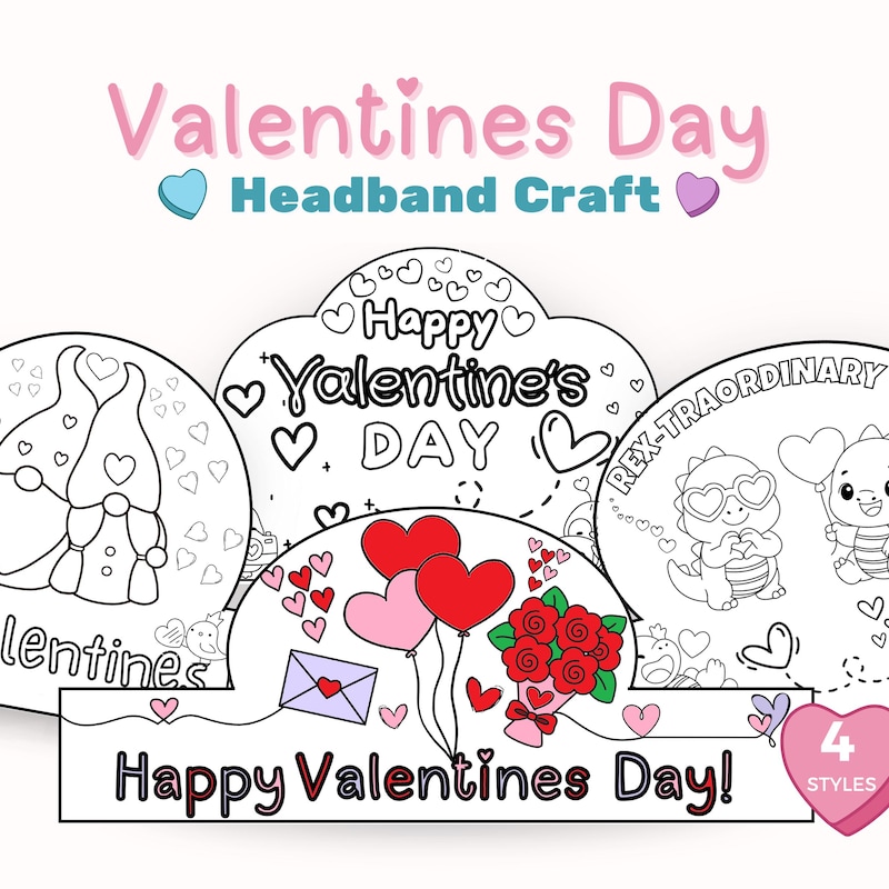 Valentines Headband Printable - Etsy