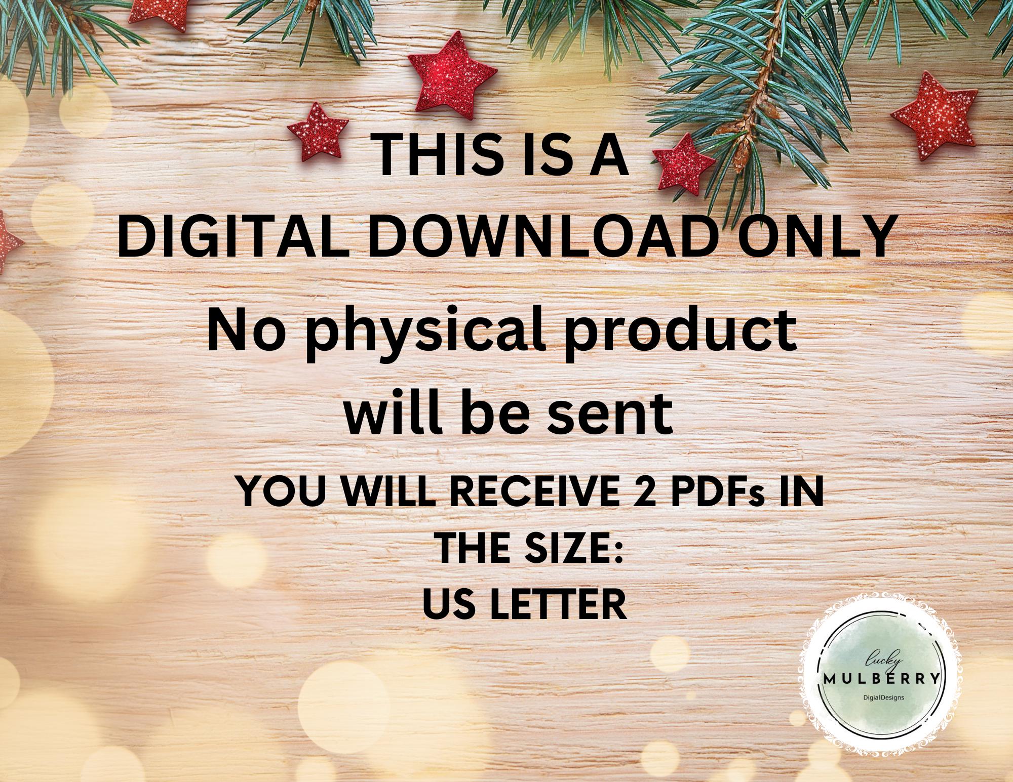 You've Been Mugged Holiday Game Kit: Printable Gift Tags (digital ...