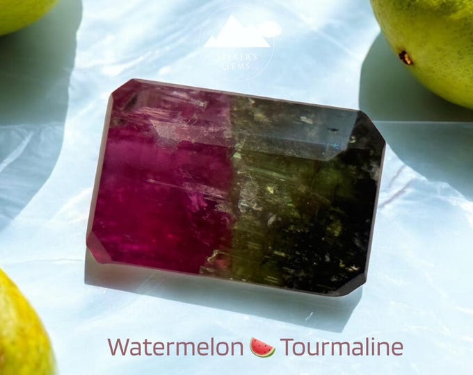 Ultra Rare Natural Watermelon Tourmaline Gemstone 2.04ct Vivid Color ...