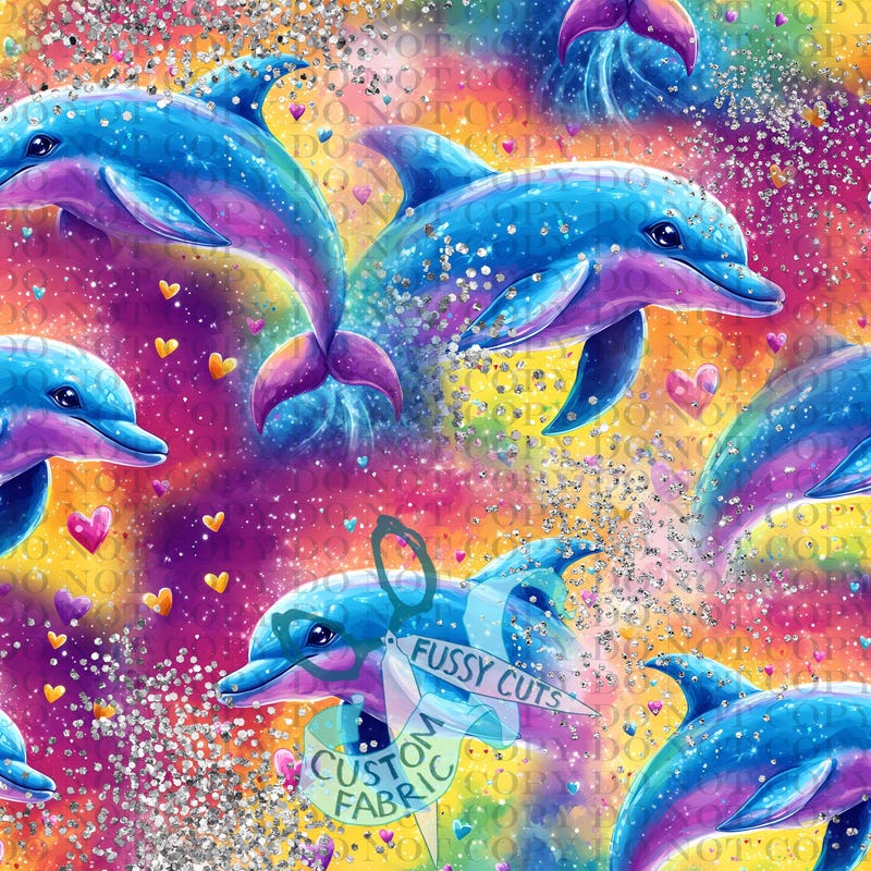 Dolphin Fabric - Etsy