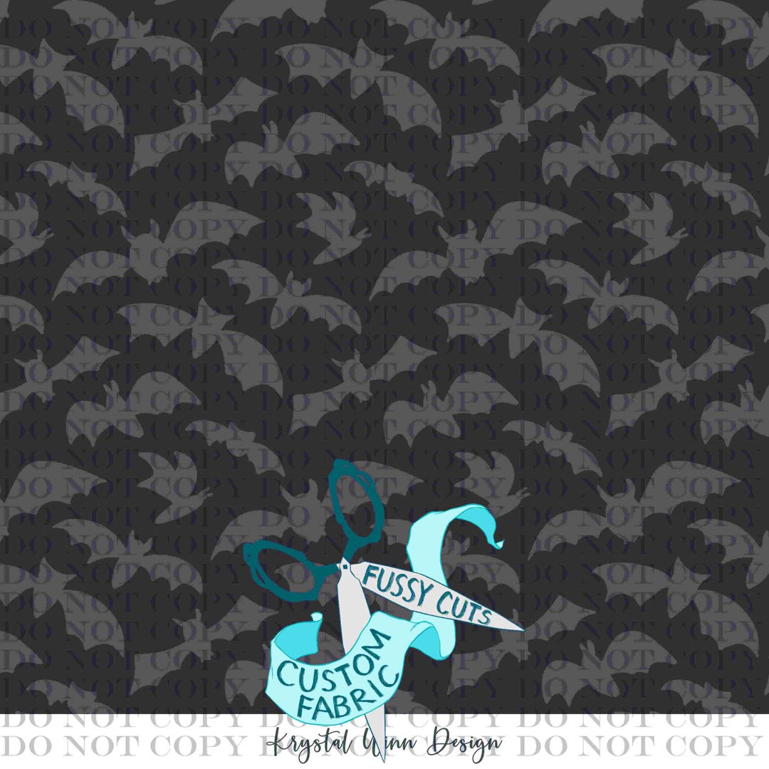 Black Shadow Bats - Custom Print Fabric - Boojee Collection - Etsy