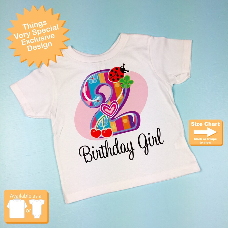 Second Birthday Girl Shirt Fancy Number 2nd Birthday Onesie | Etsy