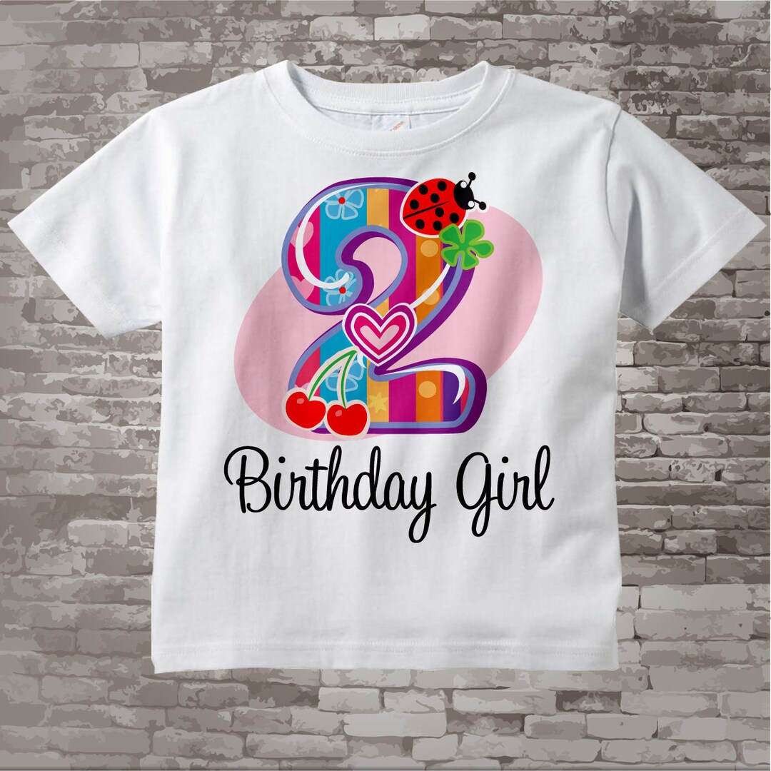 Second Birthday Girl Shirt Fancy Number 2nd Birthday Onesie - Etsy