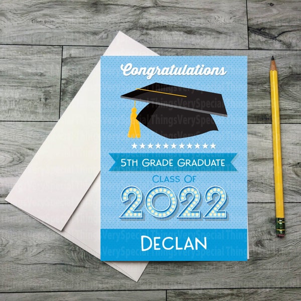 5th Grade Graduation - Etsy
