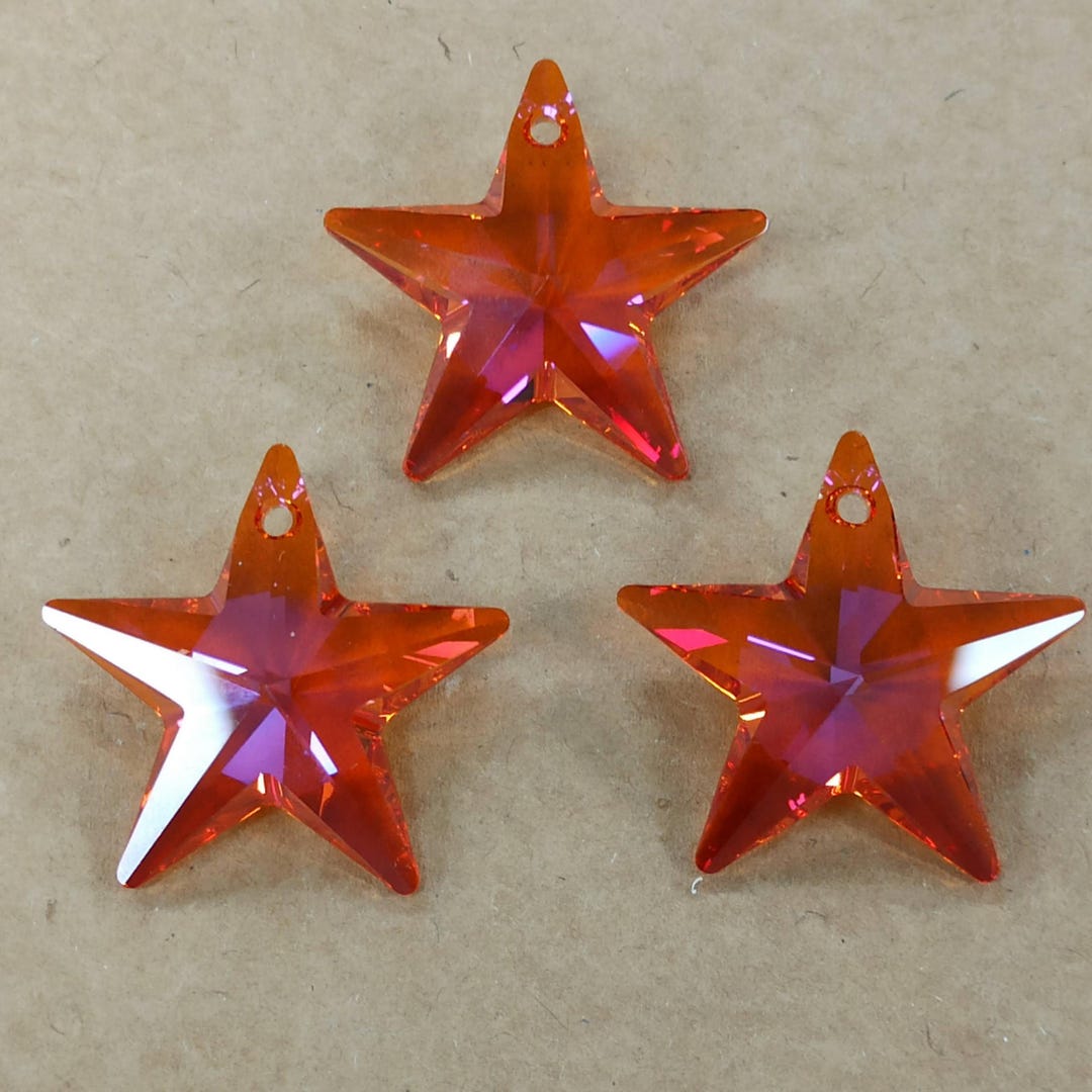 Swarovski Astral Pink Crystal Star Pendant: 28mm/40mm - Etsy