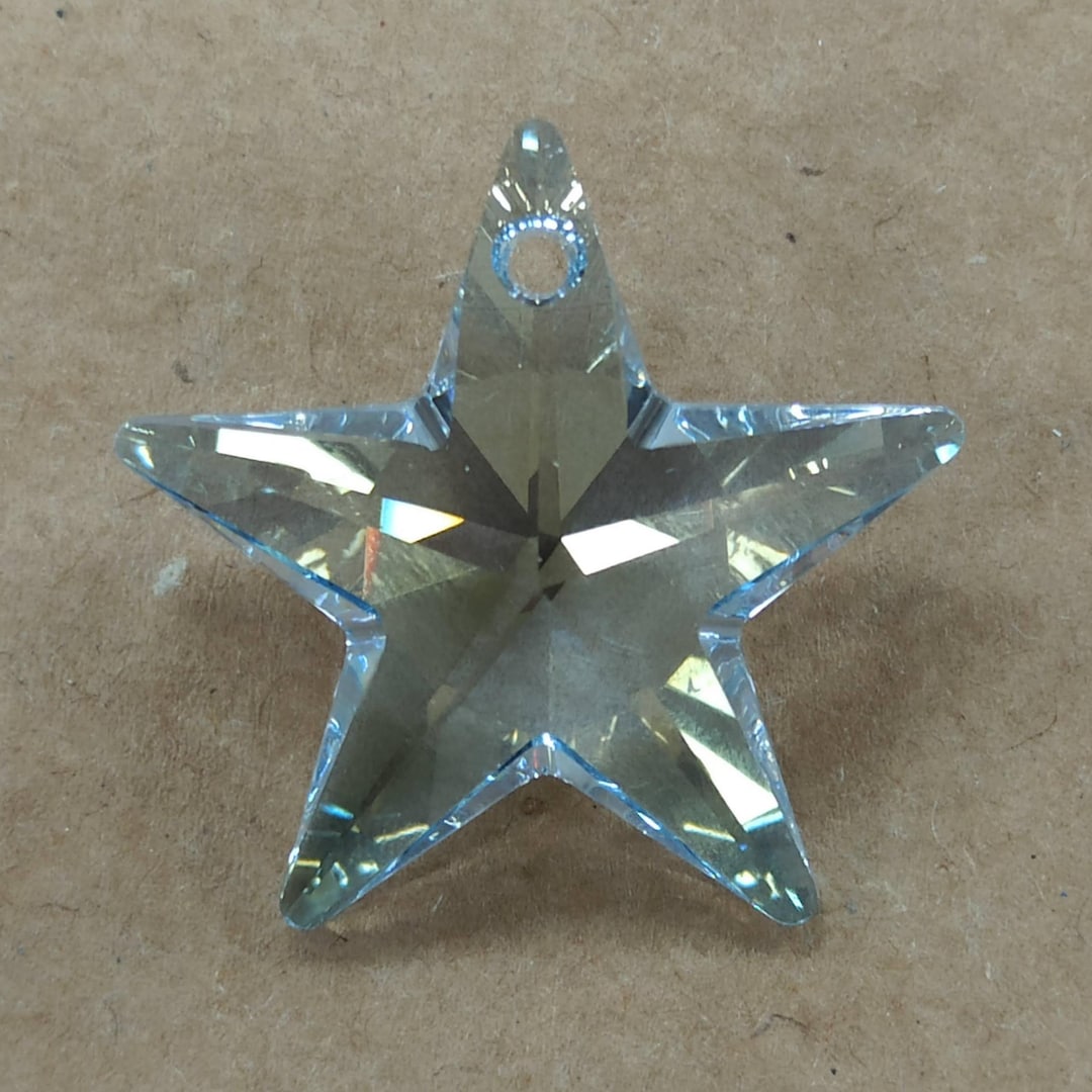 Swarovski Blue Shade Star Crystal Pendant: 28mm/40mm - Etsy