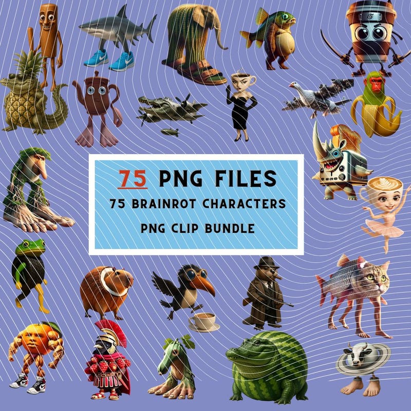 Papercraft de brainrot - Etsy España