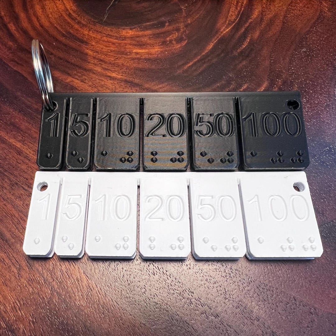 Braille Currency Stamp: US Bill Denominations, Visual Impairment Aid - Etsy