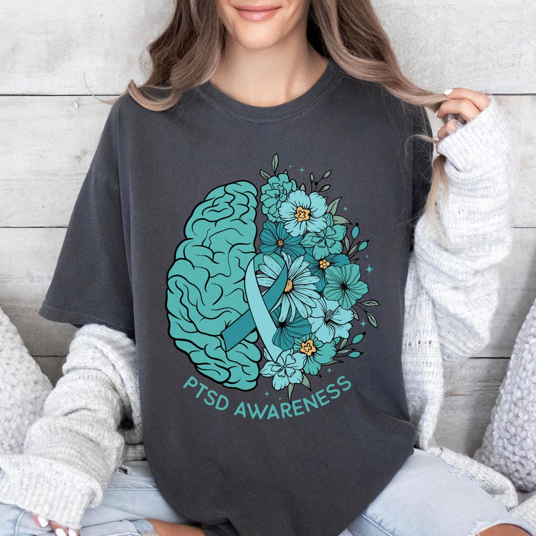 Floral Post-traumatic Stress Disorder Shirt, Mental Health Gifts, PTSD ...