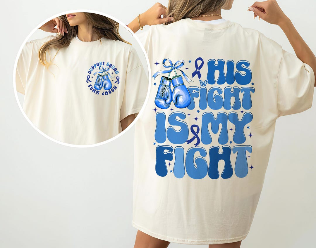 Colorectal Cancer Dad Support Shirt, Colon Cancer Awareness Shirt ...