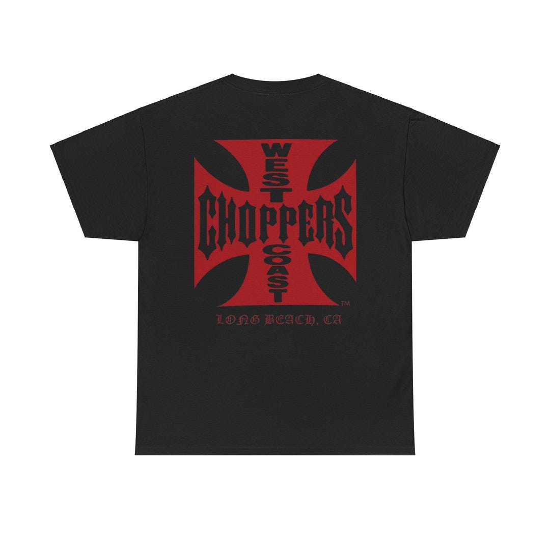 Paul Walker Choppers Red Cross T-shirt, Heavyweight Cotton T-shirt ...