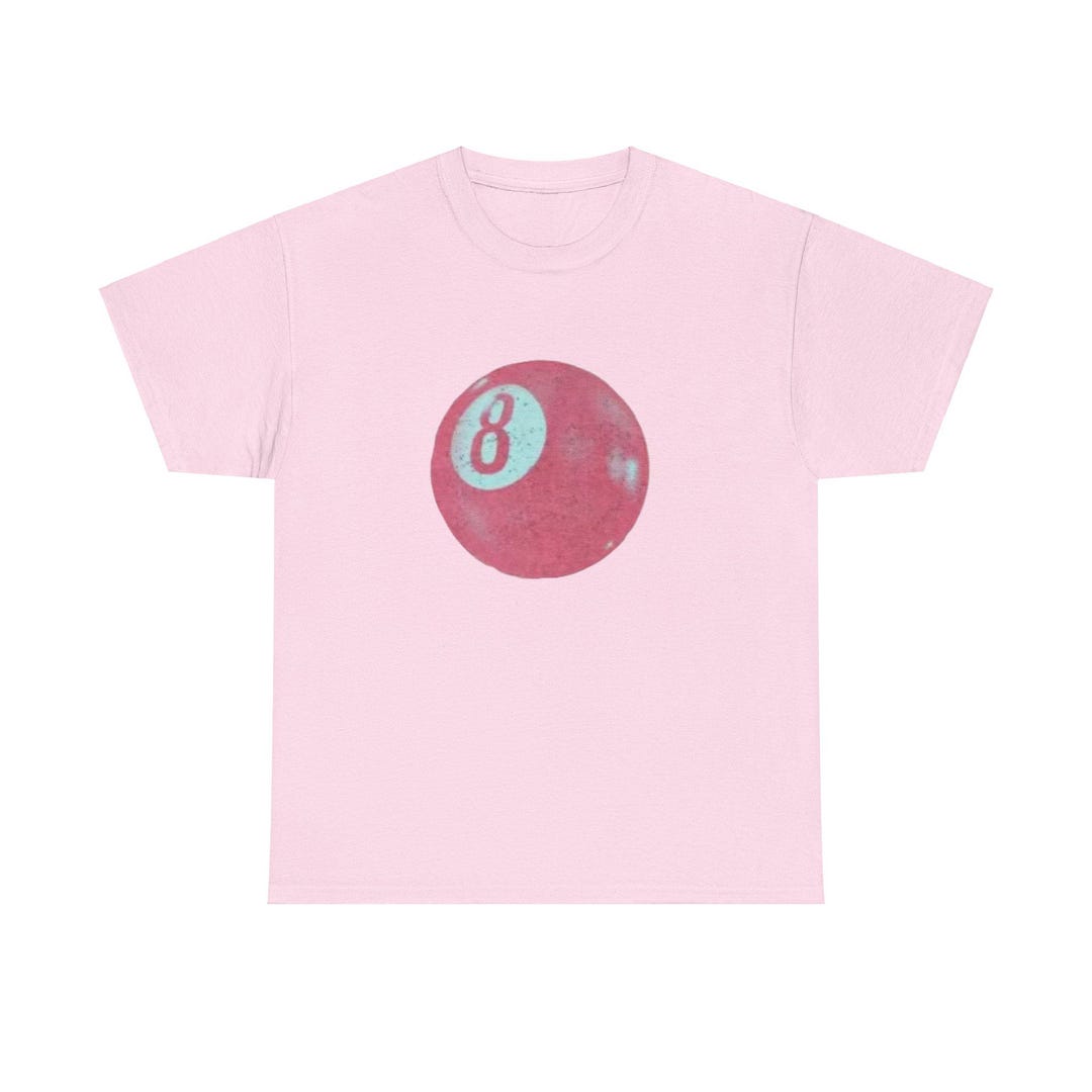 Pink Viral 8 Ball Aesthetic Tshirt, Full Color Unisex T-shirt, Trendy ...