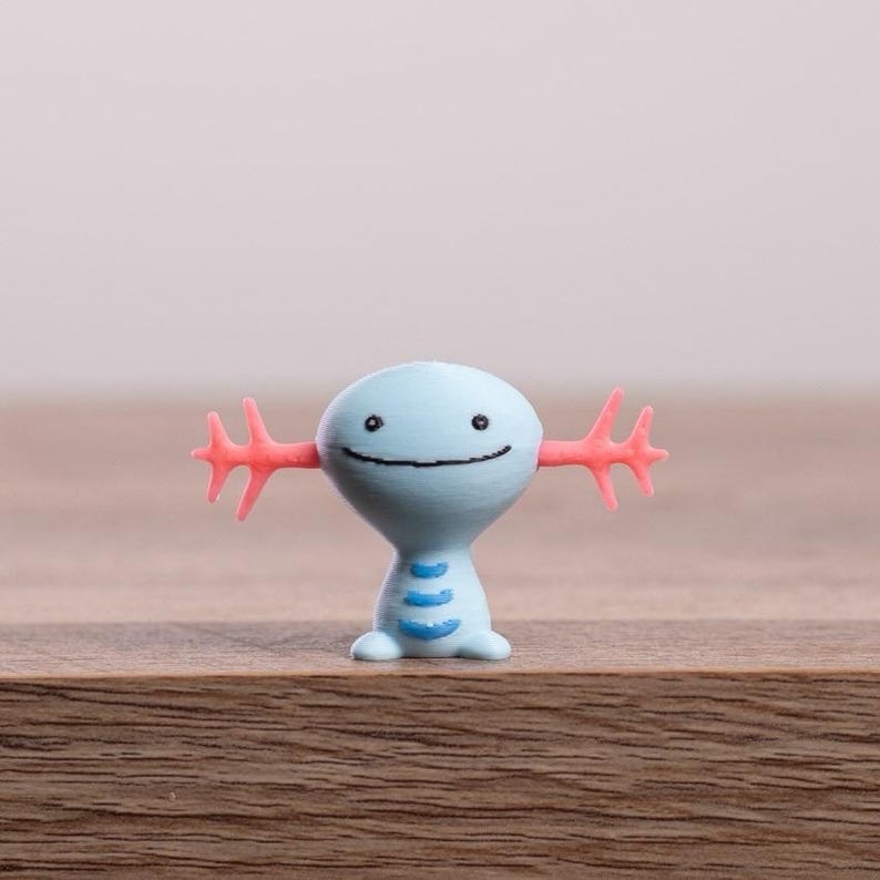 3D Printed Wooper Pokeprint Mini Pokemon Anime - Etsy