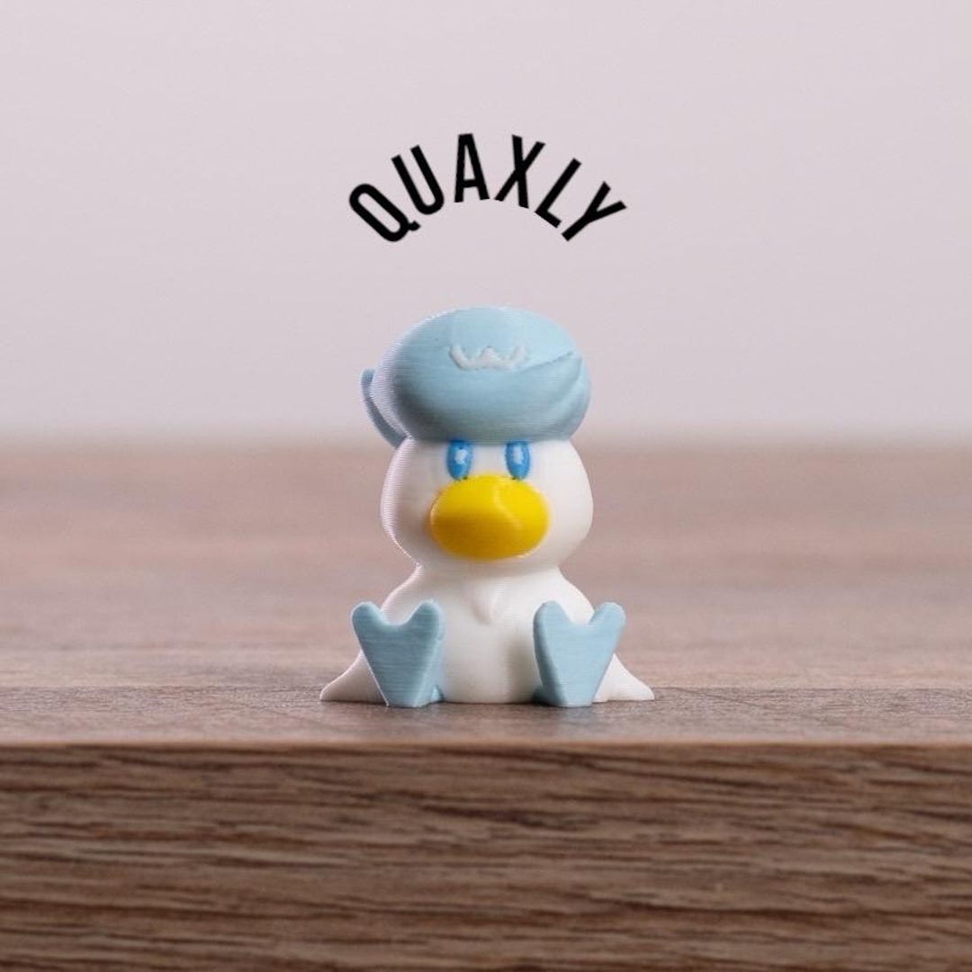 3D Printed Quaxly Pokeprint Mini Pokemon Anime H1 - Etsy