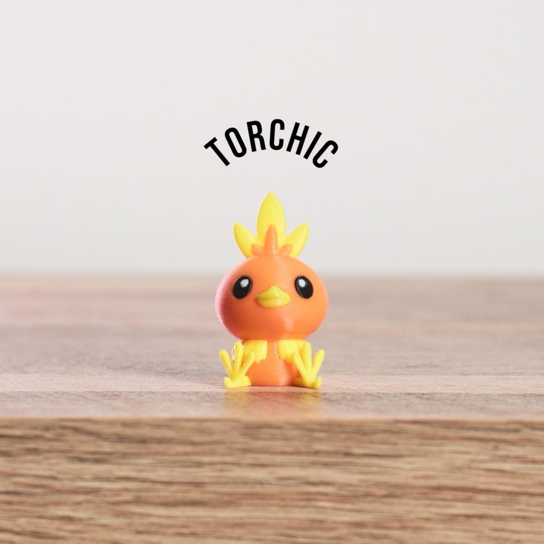 3D Printed Torchic Pokeprint Mini Pokemon Anime - Etsy