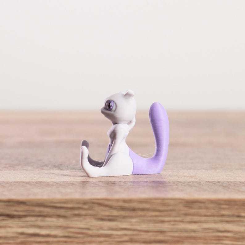 3D Printed Mewtwo Pokeprint Mini Pokemon Anime - Etsy