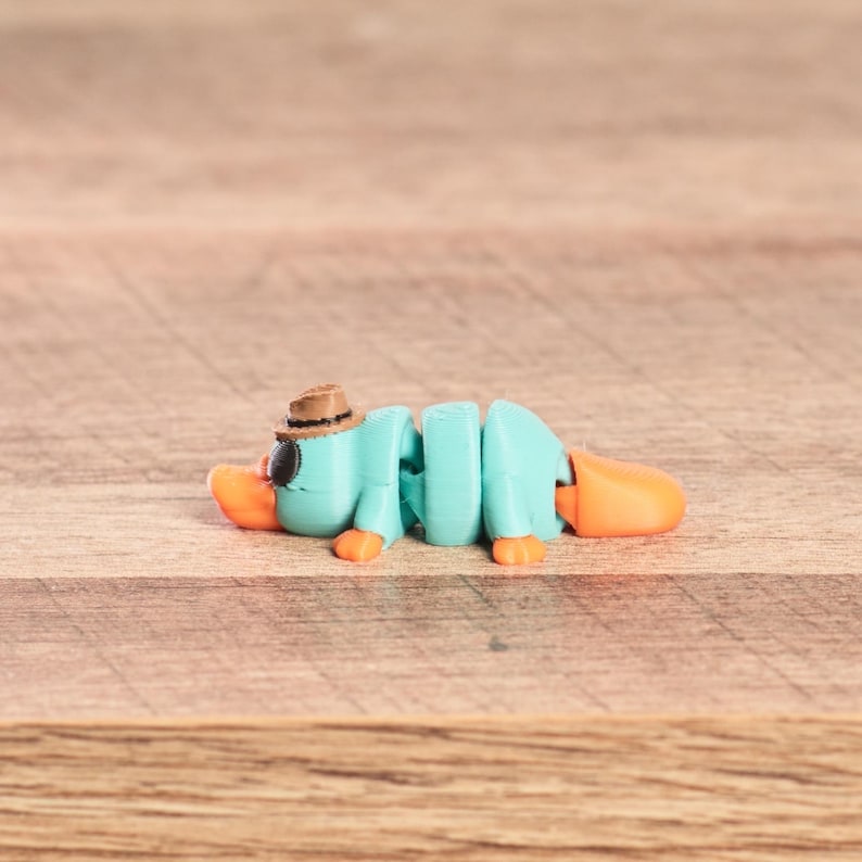 3D Printed Perry the Platypus Flexi Enchantedprint Mini Phineas and ...