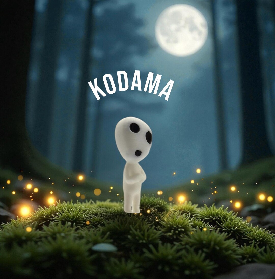 3D Printed Kodama 3 (standing Arms Crossed) Ghibliprint Mini Figure ...