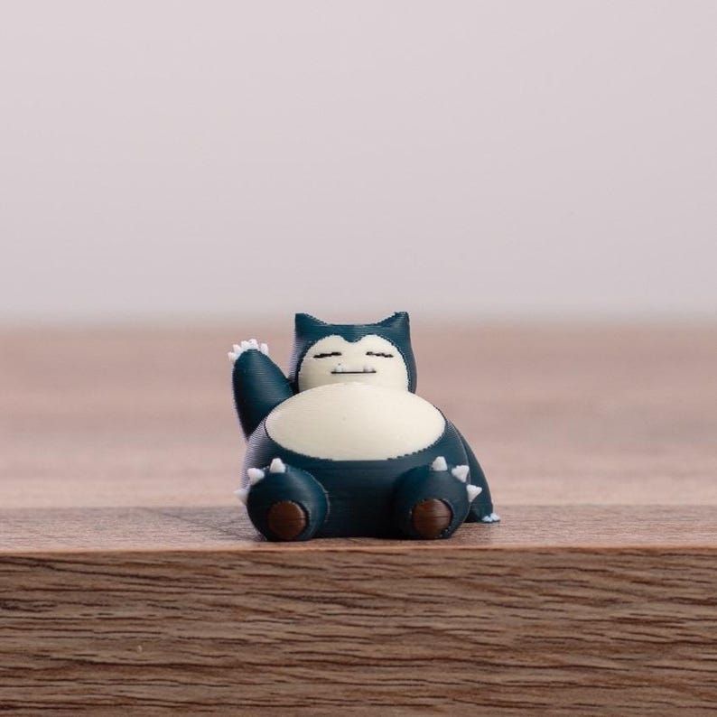 3D Printed Snorlax Pokeprint Mini Pokemon Anime D6 - Etsy