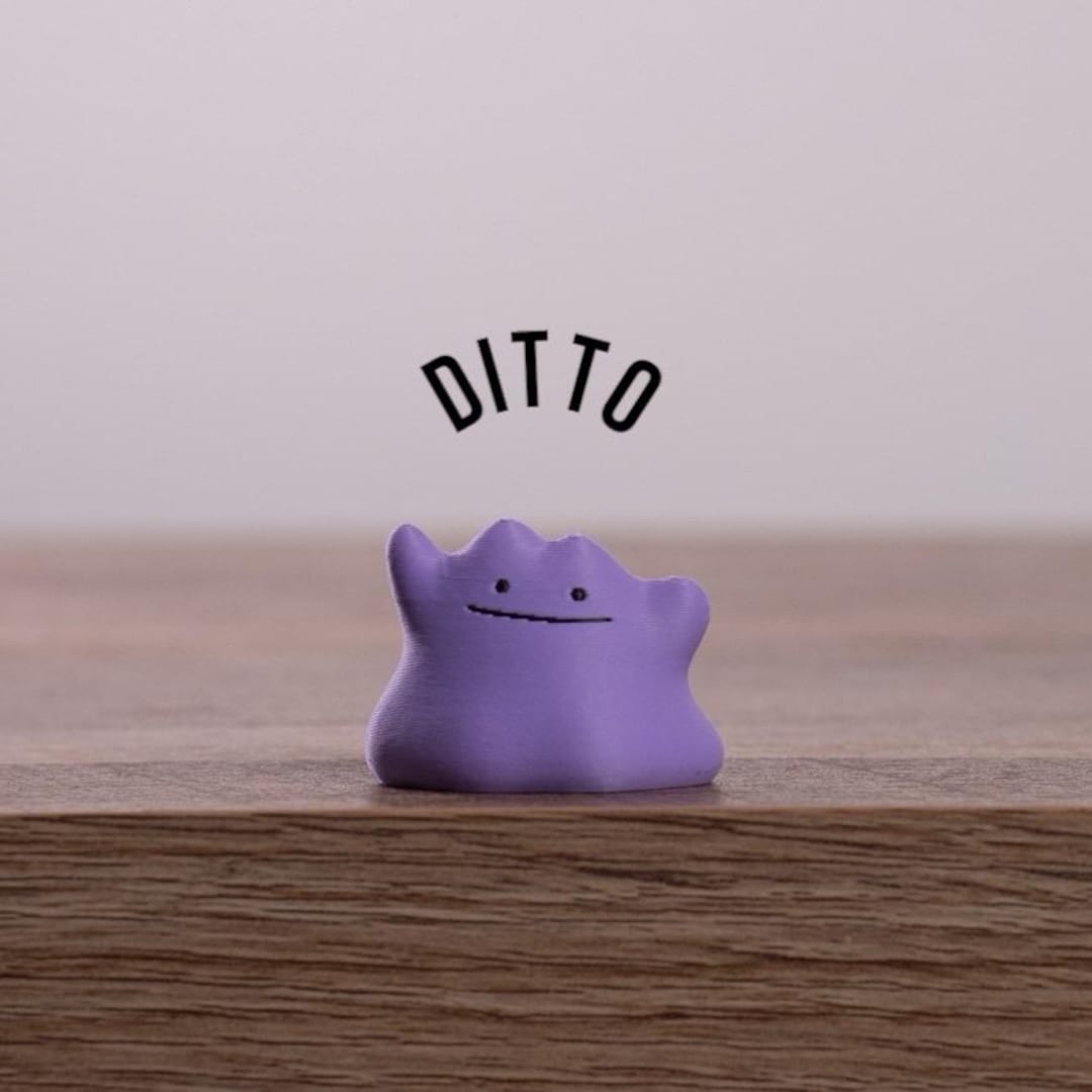 3D Printed Ditto Pokeprint Mini Pokemon Anime - Etsy