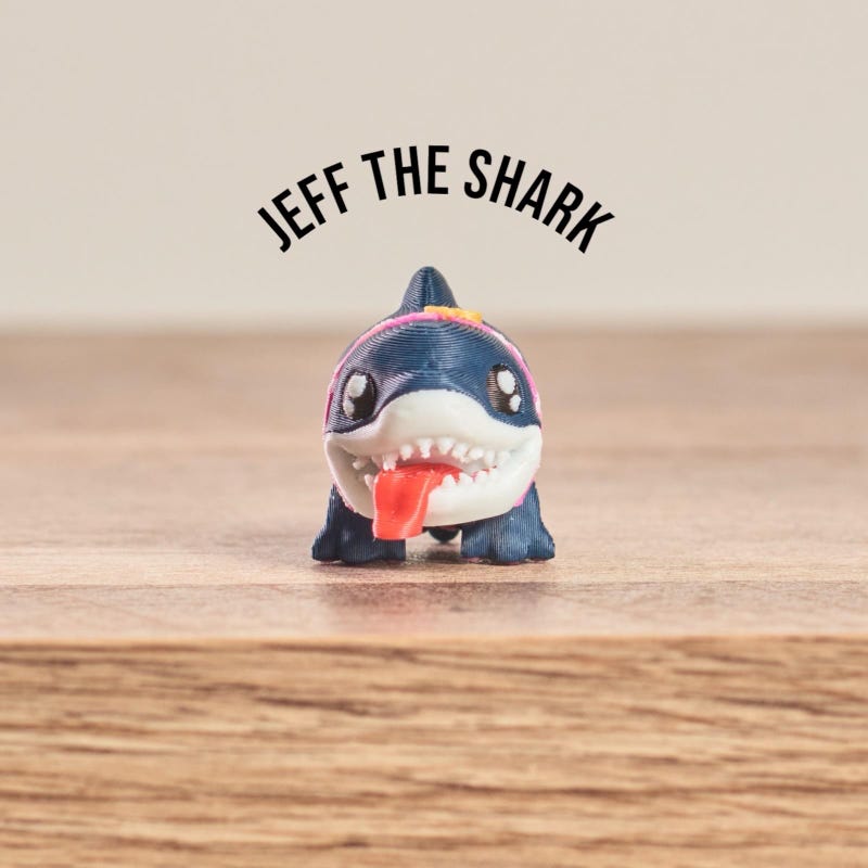 Jeff the Shark Plush - Etsy