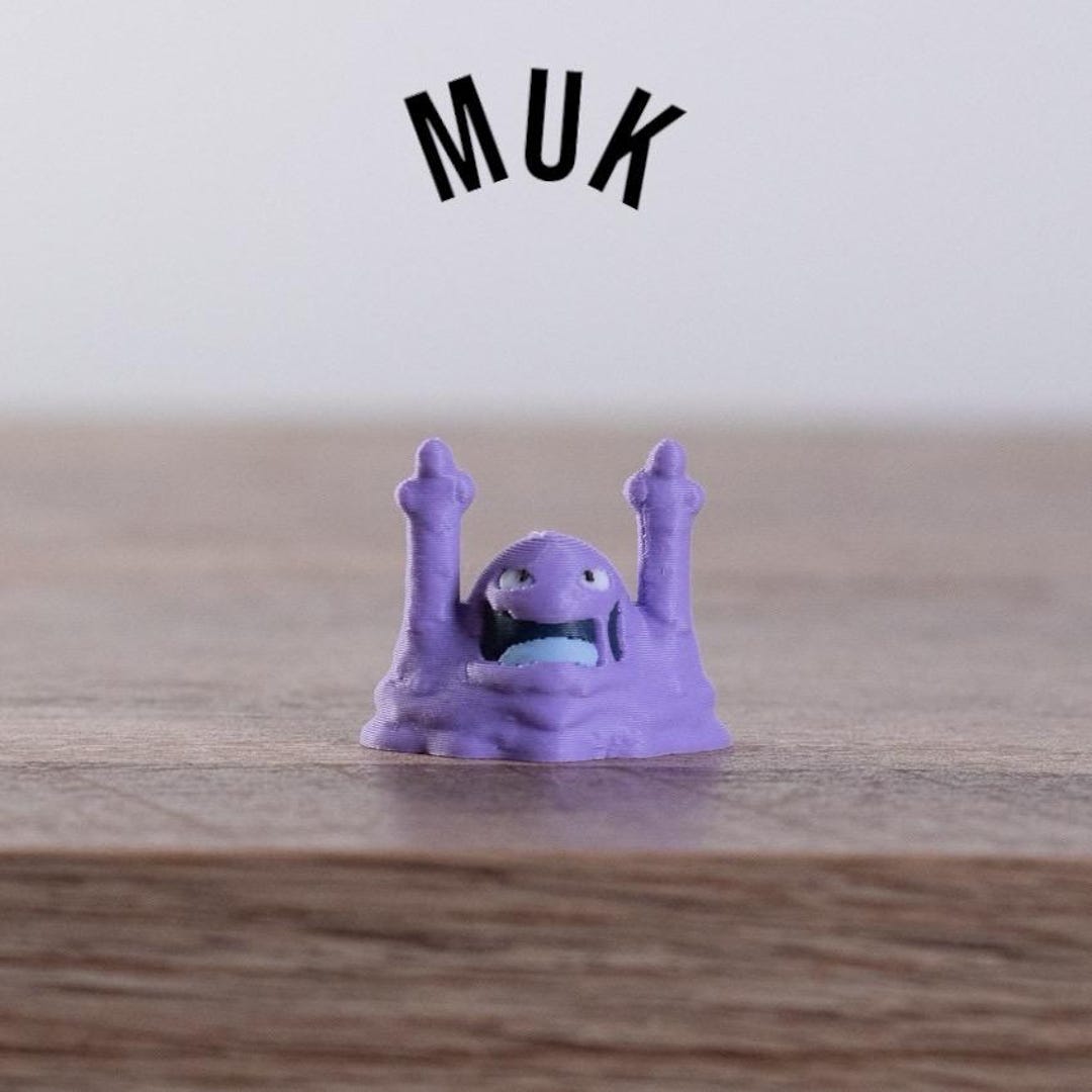 3D Printed Muk Pokeprint Mini Pokemon Anime - Etsy