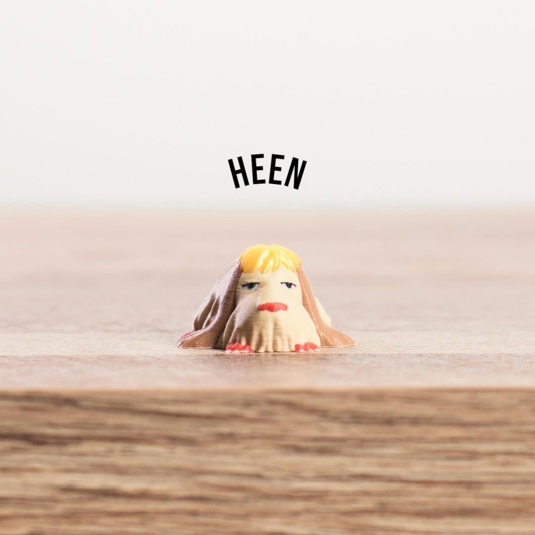 3D Printed Heen Ghibliprint Mini Figure Anime Howls Moving Castle ...