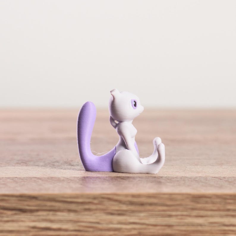 3D Printed Mewtwo Pokeprint Mini Pokemon Anime - Etsy