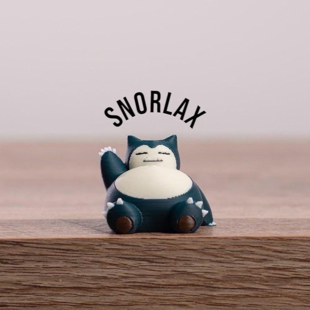 3D Printed Snorlax Pokeprint Mini Pokemon Anime D6 - Etsy