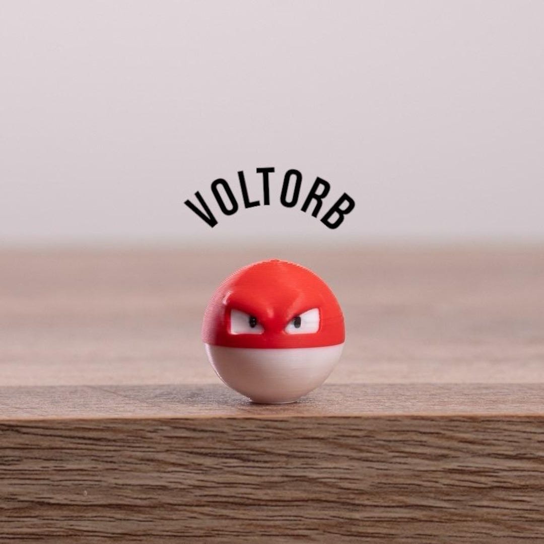 3D Printed Voltorb Pokeprint Mini Pokemon Anime - Etsy