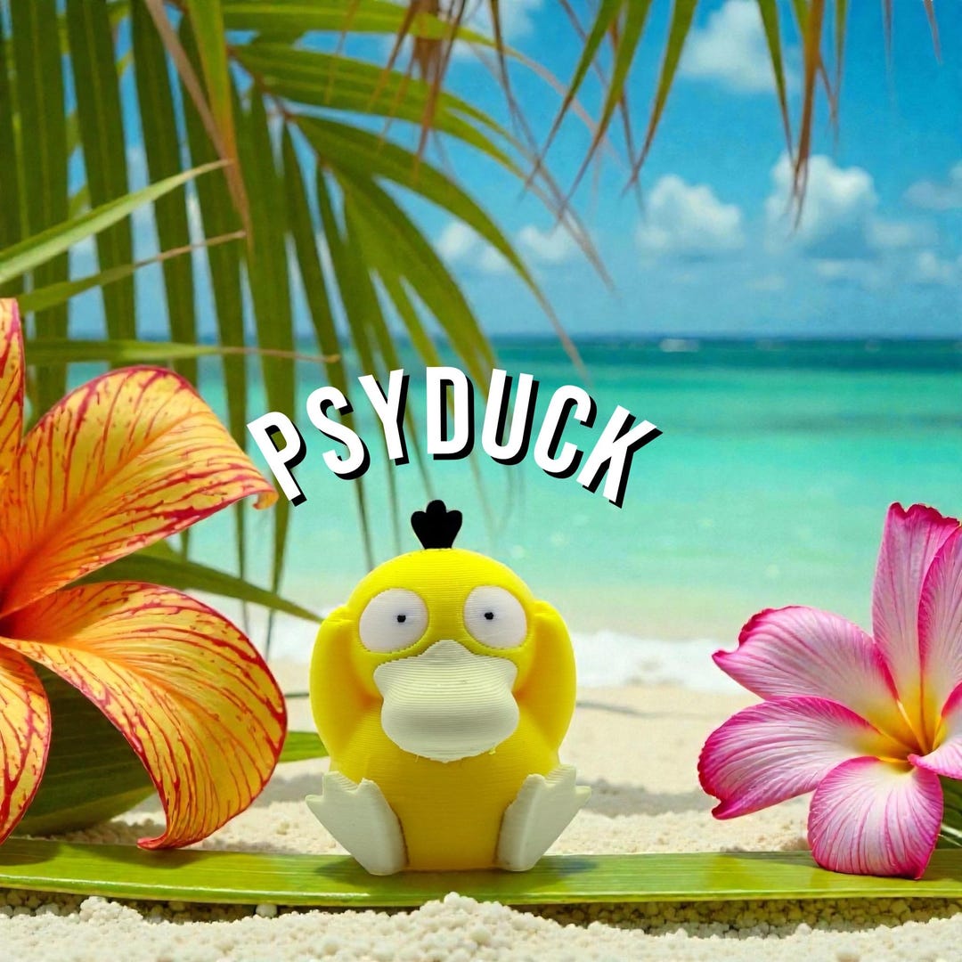 3D Printed Psyduck Pokeprint Mini Pokemon Anime D11 - Etsy