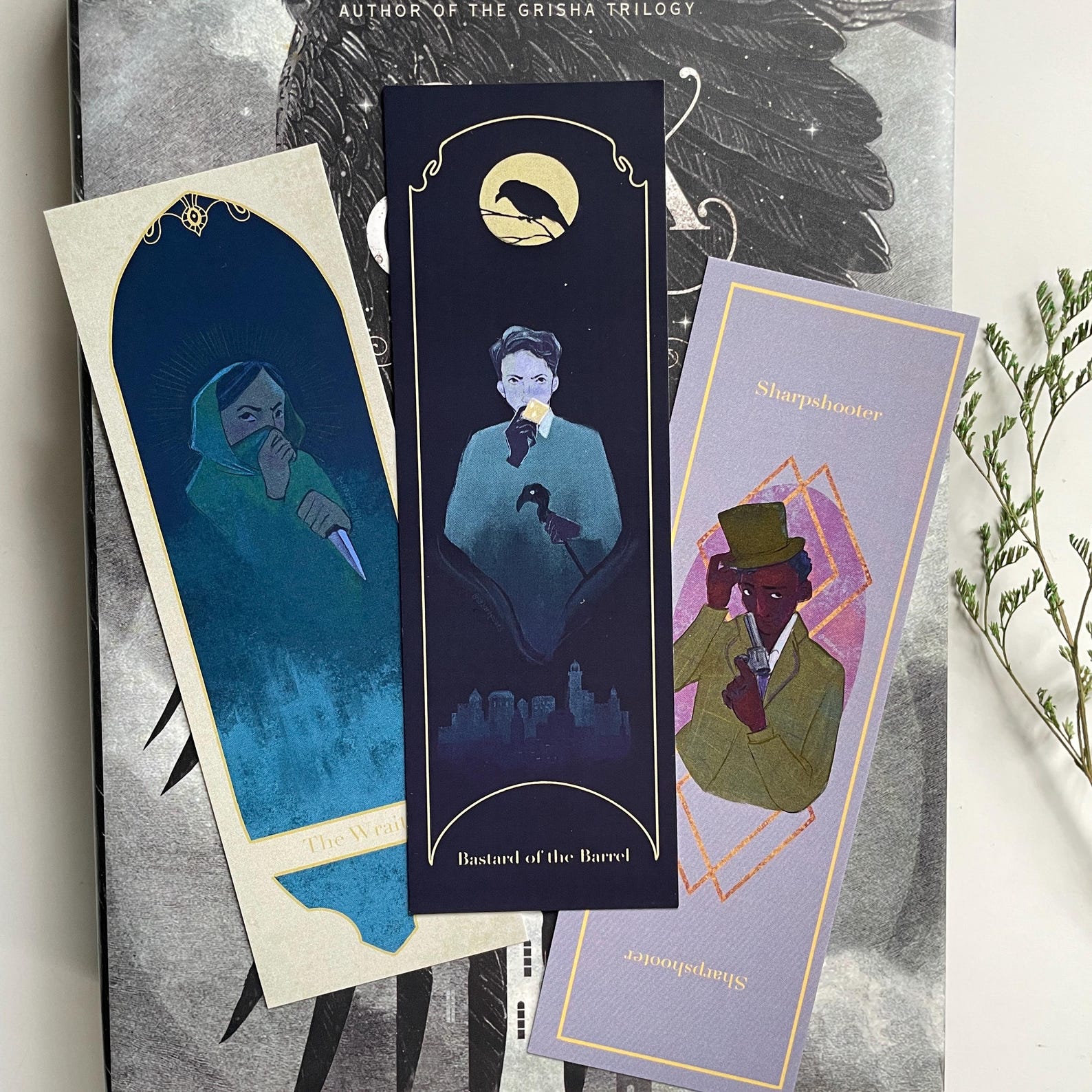 Six of Crows Bookmarks | Kaz Brekker | Inej Ghafa | Jesper Fahey - Etsy