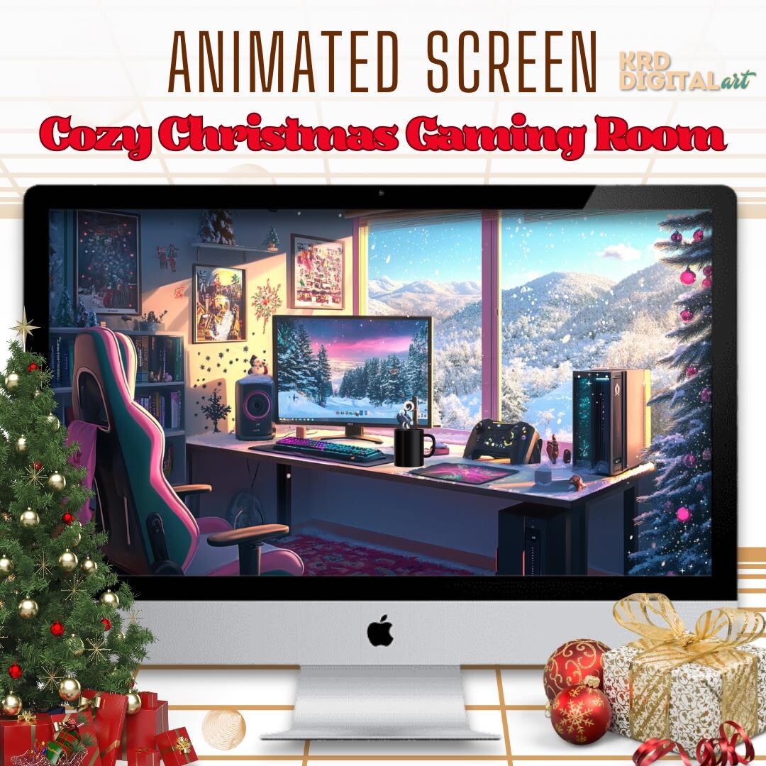 Christmas Theme Game Room | Twitch Animated Stream Screen | Starting ...
