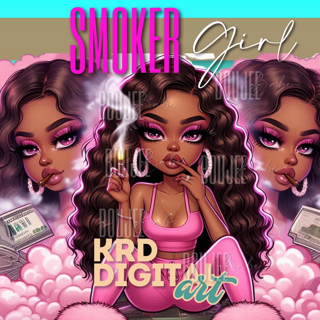 Stoner Girl PNG, Black Woman Smoking, Black Girl Stoner Png Marijuana Png Weed Png Clip Art ...