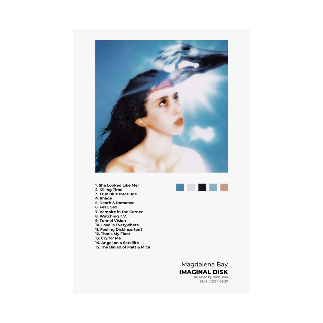 Magdalena Bay Imaginal Disk Album Art Poster With Tracklist - Etsy