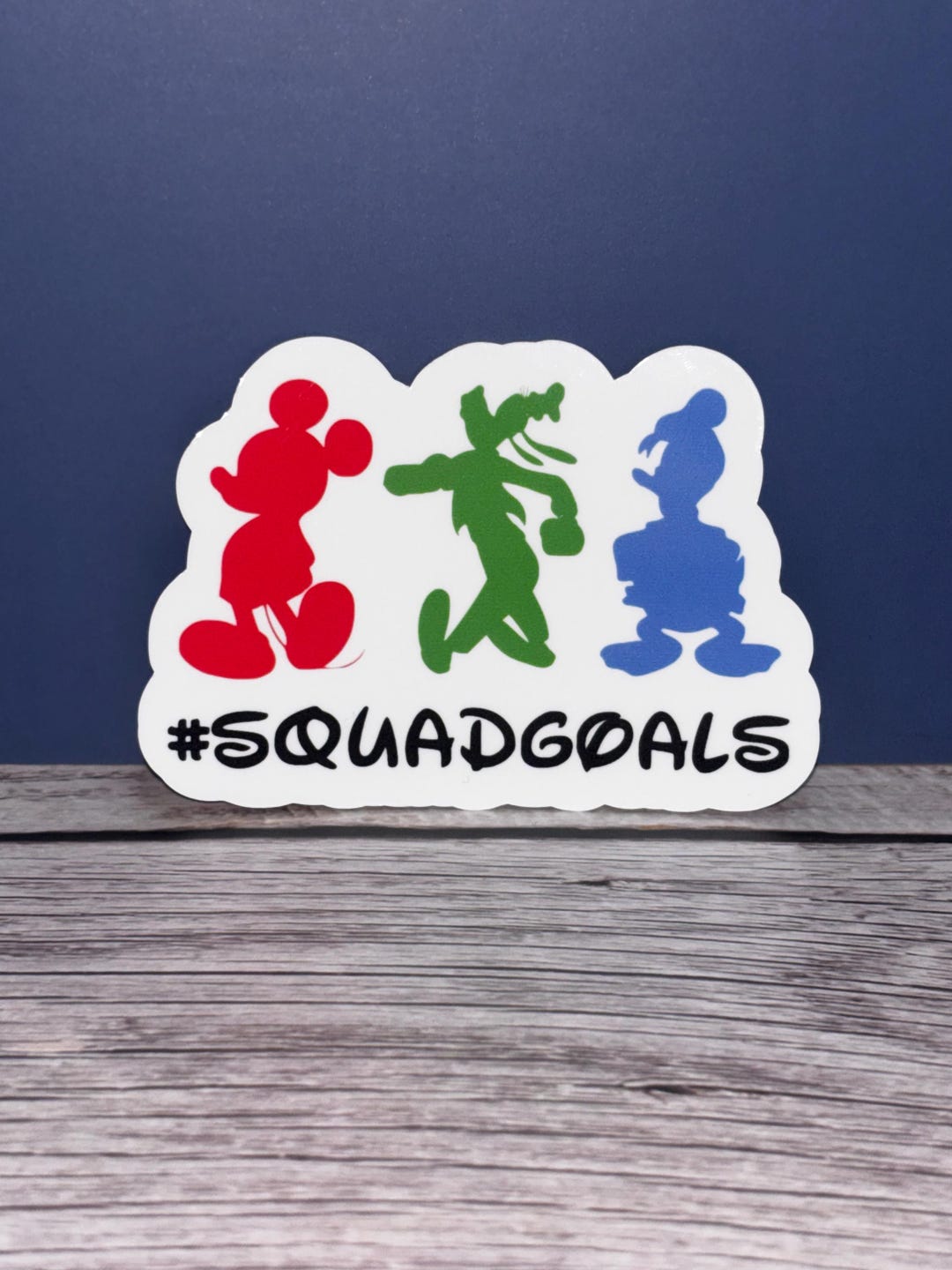 Squad Goals Vinyl Sticker – Mickey, Goofy, Donald - Etsy