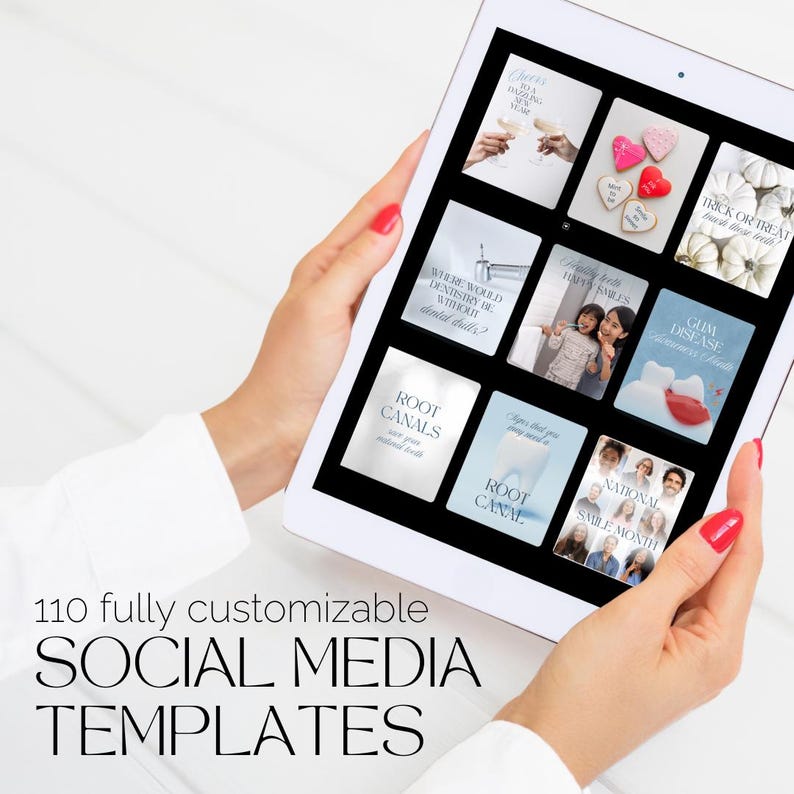 Dentist Office Marketing, Canva Templates, IG Posts for Dental ...