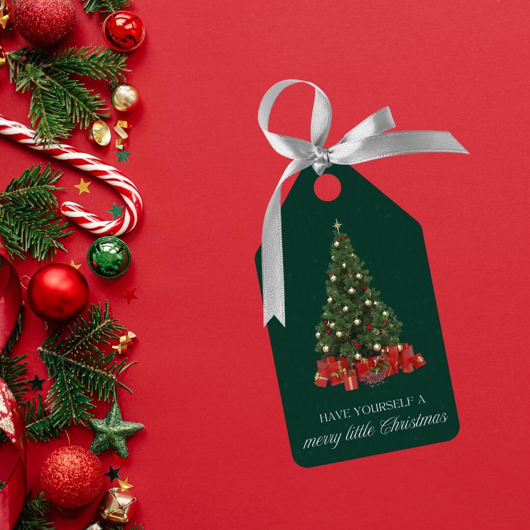 Classic Holiday Gift Tag Bundle (3 Designs): Ornaments, Christmas Tree ...